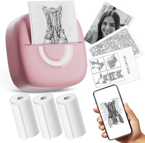 Memoking Print Pods Mini Printer - Sticker Printer T02 Portable Thermal ...