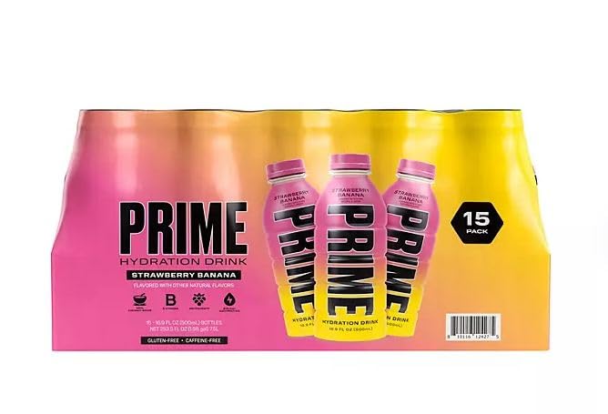 Amazon.com: PRIME Hydration STRAWBERRY BANANA | Sports Drinks ...