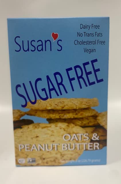Amazon.com: Susan's Sugar free cookies 8oz (2 pack) (Peanut Butter ...