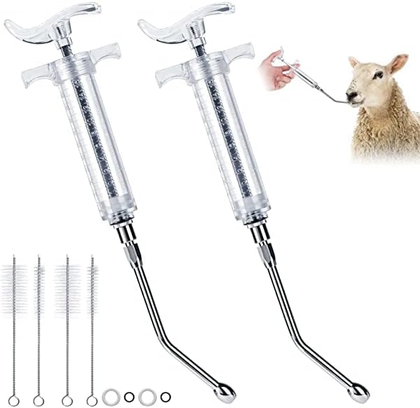 Goat,Sheep,Pets medicen Feeding Oral drenger 20 ML with Single Needle ...