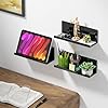 Amazon.com: PAVSTINE Acrylic Floating Shelves for Wall No Drilling ...