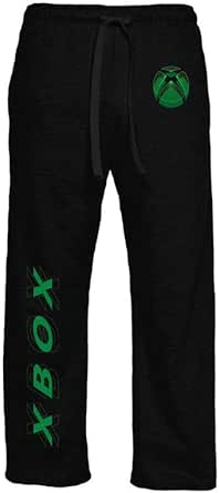 Amazon.com: Ripple Junction Xbox Men's Lounge Pants Green Wavy Logo ...