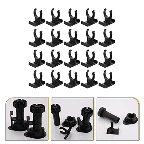 DOITOOL Kitchen Cabinet Kickboard Clips 20 PCS Cabinet Leveler Kick ...