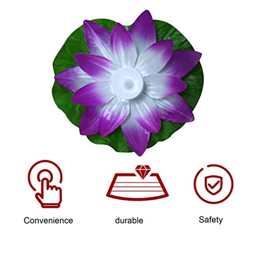 VHNVHN Colorful LED Changed Floating Flower Lamps Water Swimming Pool ...