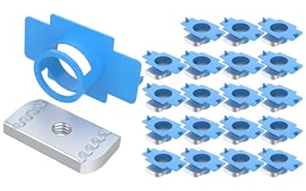 BOZXYE 20 Pcs 3/8"-16 Nylon Strut Channel Cone Nuts, Nylon Squeeze Nut ...