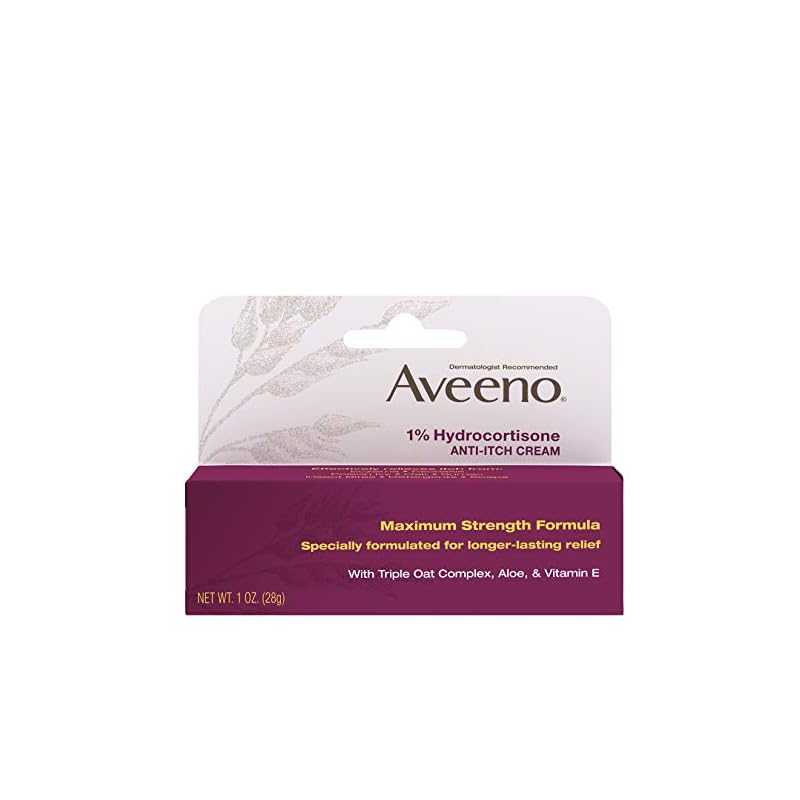 Aveeno 1% Hydrocortisone Anti, Itch Cream, Maximum Strength, 1 oz