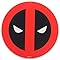 Amazon.com: Marvel Deadpool Mask Round Metal Sign - Fun Deadpool Wall ...