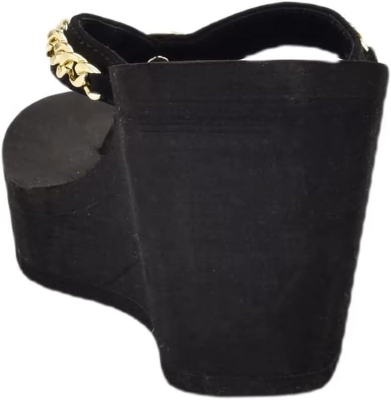 Amazon.com | GUESS Factory Swing Chain Wedge Flip-Flops | Flip-Flops