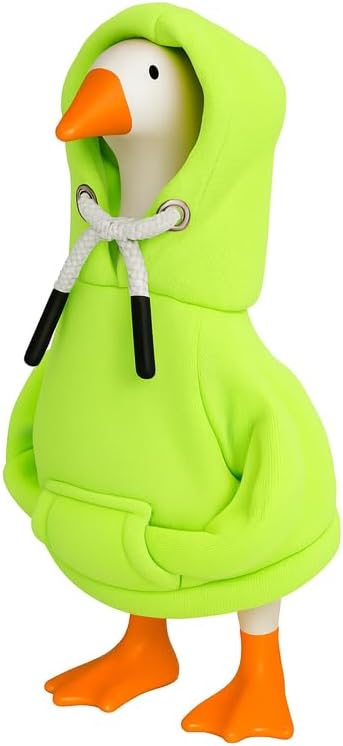 Amazon.com: 7 Inch Desk Goose Outfits Red Hoodies Tabletop Goose ...