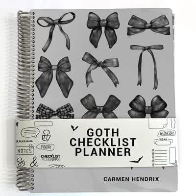 Amazon.com: Goth Checklist Planner, 2025 To Do List Planner ...