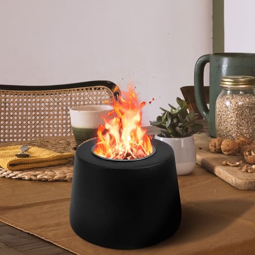 Tabletop Fire Pit, Mini Personal Table Top Firepit Small Portable ...