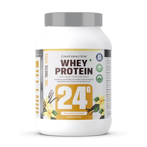 NATURALTEIN Natural Whey Protein - 24g Protein per Serving | Max ...