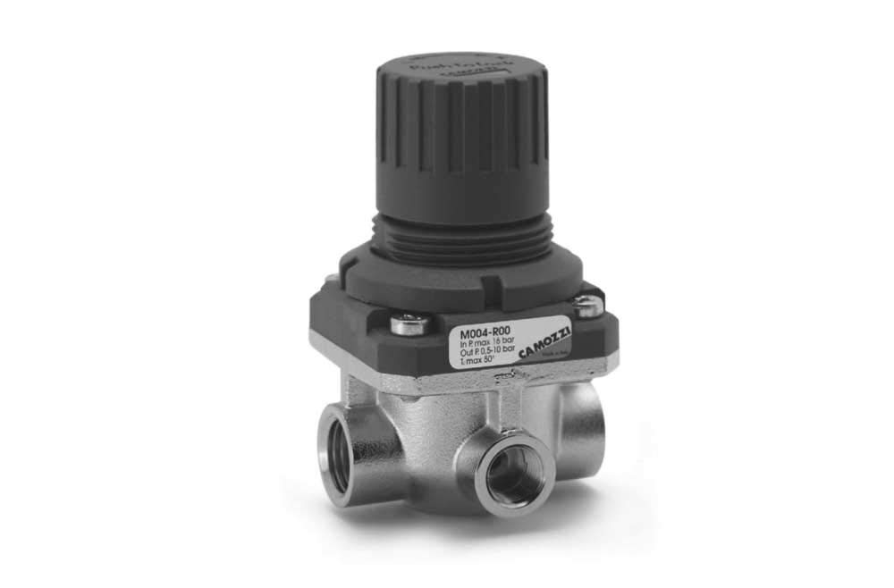 CAMOZZI M004-R00 Output Pressure: 0.5-10 BAR, Pressure Regulator, Input ...