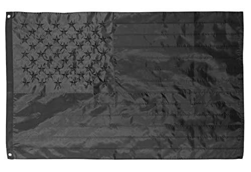 Snapklik.com : All Black American Flag 3x5 Ft USA Heavy Duty Nylon US Flags