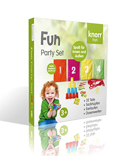 Knorrtoys 56000 – Party Set – “Fun” 32-delig, pikspringen, eierlopen ...