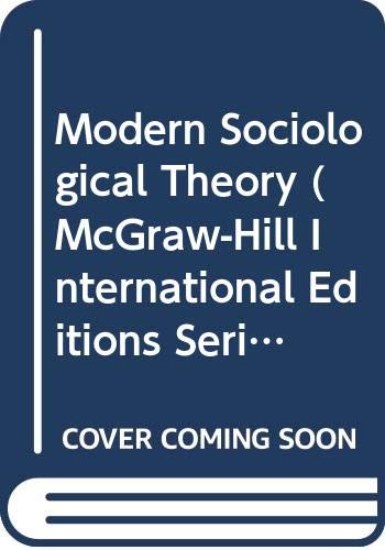 Amazon | Modern Sociological Theory (McGraw-Hill International Editions ...