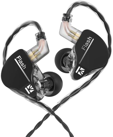 Amazon.com: KBEAR Flash in Ears Earphones Monitor Headphones,1BA+1DD ...