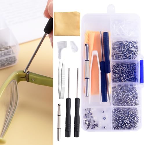 500 PCS Eyeglass Repair Tool Set, Spectacle Repair Screwdriver Set ...