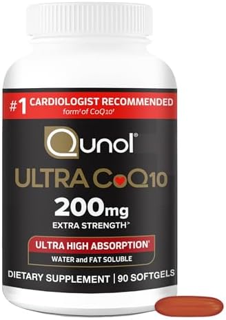 Amazon.com: Qunol CoQ10 200mg Softgels, Ultra CoQ10 - Ultra High ...