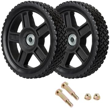 Amazon.com: 12 Inch Lawn Mower Wheels Wheel kits with Bolts & Nuts ...