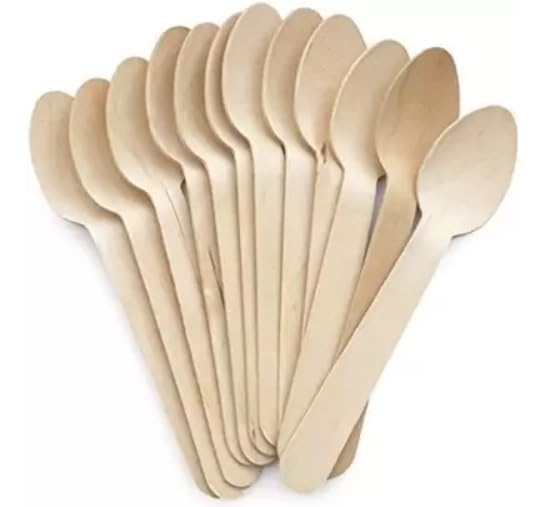 Shop & Shoppee Disposable Wooden Biodegradable and Eco-Friendly Spoon ...