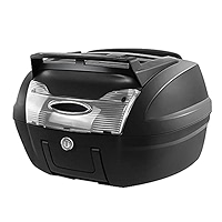 Motorcycle Top Case 35L - Lockable Waterproof Trunk With Backrest ...