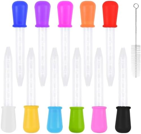 Amazon.com: Eitonbu 11 Colors Liquid Droppers Clear Medicine Silicone ...