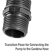 Gardena Pump Connection Piece 33.3 mm: Transition Piece for Connecting ...