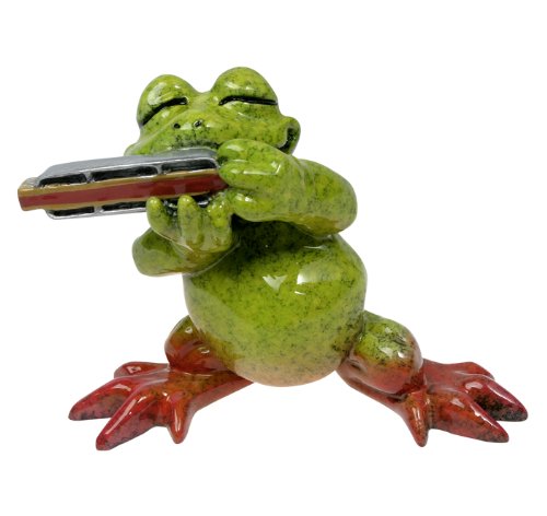 Kitty's Critters 8483 Willy - Harmonica Frog Playing Harmonica, 3-1/2 ...
