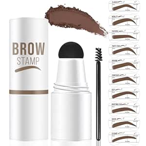 Amazon.com : Eyebrow Stamp Eye Brow Stencil Kits - Eyebrow Stencils Perfect Eyebrow Waterproof ...