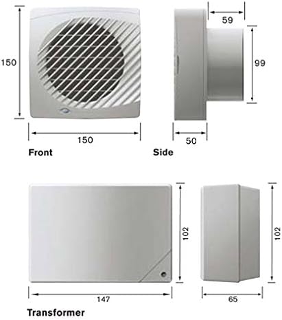 Elite 100mm Timer Fan (No Pull Cord) Automatic Shutters – BigaMart