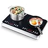 COOKTRON Double Induction Hob, Portable Induction hob with Dual Zone ...