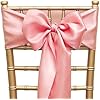 Amazon.com: ZSJFMF Pack of 50 Satin Dusty Pink Chair Sashes Bows 7 X ...