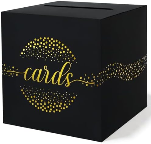 Amazon.com: Fowecelt Happy Birthday Card Box White Favors Post Box ...