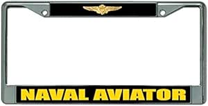 Amazon.com: Naval Aviator Aluminum License Plate Frame : Automotive