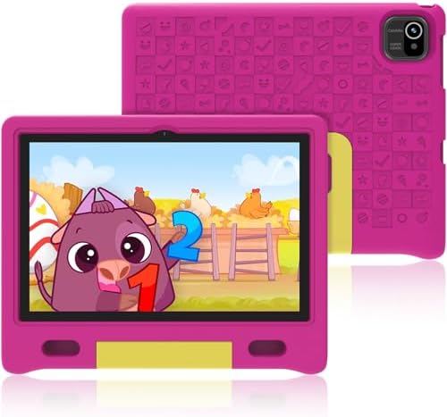 Amazon.com : ApoloMedia Kids Tablet 10 inch, Tablets for Kids Ages 3-7 ...