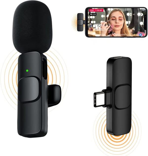 SKADIOO Wireless Collar Mic for Type-C Android Cell Phone, Tablets ...