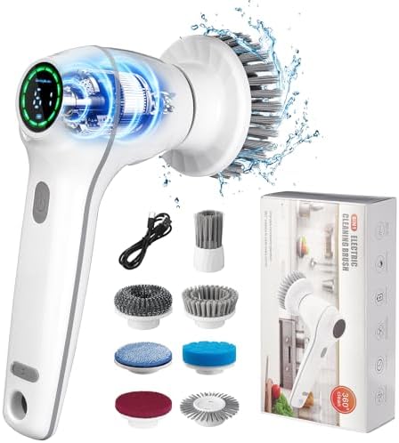 Amazon.com: MR.SIGA Electric Spin Scrubber for Kitchen and Bathroom ...