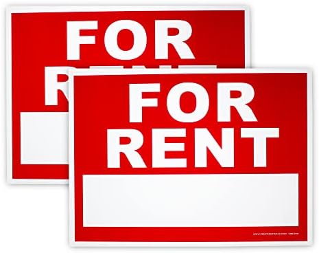 Amazon.com: VIBE INK Large 24"x18" Home for Rent Yard Sign Lawn Signage ...