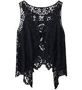 PUWEI Women's Open Front Crochet Bohemian Hippie Butterfly Vest Cardigan Coverup (Beige, One ...