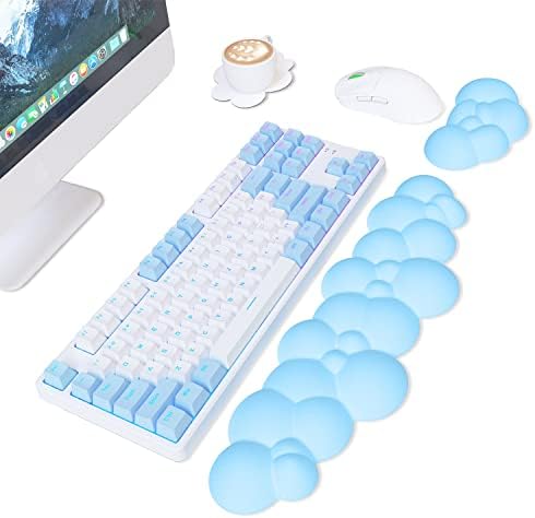 Amazon.com : MANBASNAKE Cloud Keyboard Wrist Rest and Mouse Wrist ...