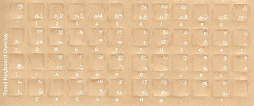 DataCal Tamil Keyboard Stickers - Labels - Overlays with Blue ...