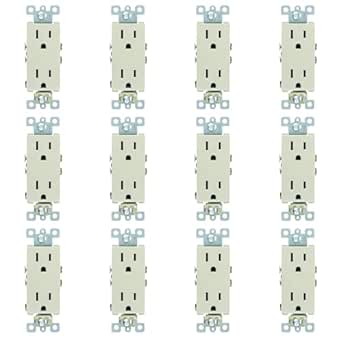 Diodesy- Decorator Duplex Receptacle Outlet 15 Amp 120V 2 Grounded Wall ...