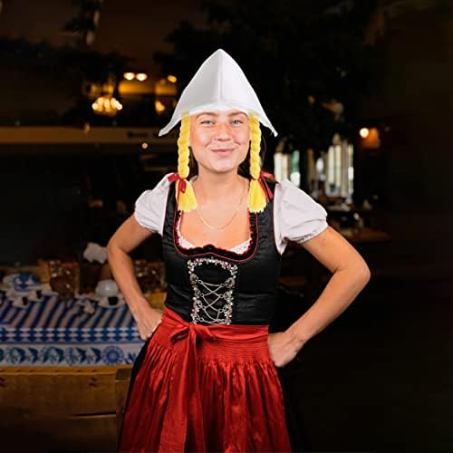Amazon.com: Hat With Braids for Women - Accessory for Oktoberfest ...
