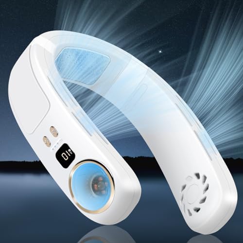 Neck Air Conditioner Portable Neck Fan Rechargeable Bladeless Neck Fans ...