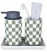 Amazon.com: Tooth Brush Holder for Bathroom, Green Toothbrush Holders ...