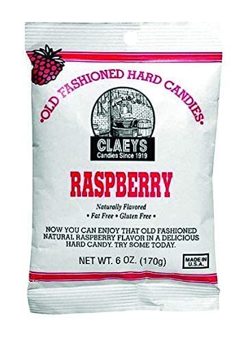 Amazon.com : Claey's, Old Fashioned Hard Candy Raspberry, 6 Ounce Bag ...