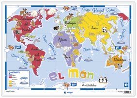 Amazon.fr - Mapa del Món infantil: Mapamundi Infantil - Edigol ...