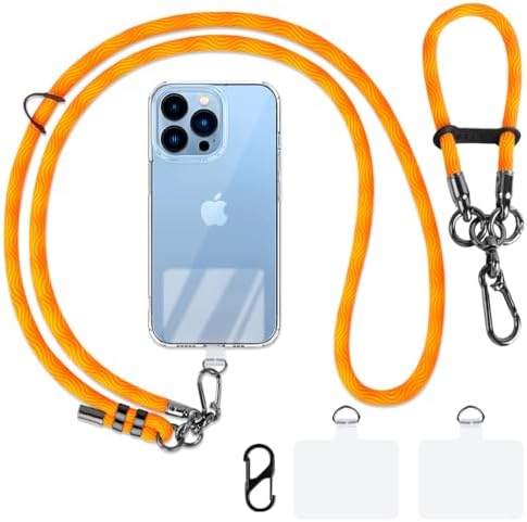 AULEEP Anti Theft Cell Phone Lanyard Crossbody, 2 Pcs Adjustable Phone ...