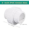 Amazon.com: LUOFANT 2" PVC Union Coupling Pipe Fitting (Socket x Socket ...